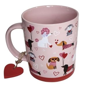 Prima Design | Dining | Prima Design Puppies In Love Pink Ceramic ...